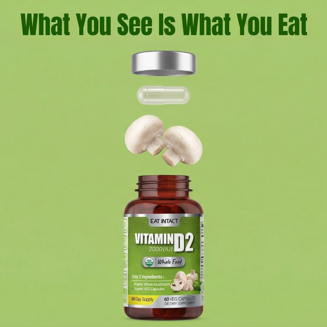 whole mushroom vitamin D benefits