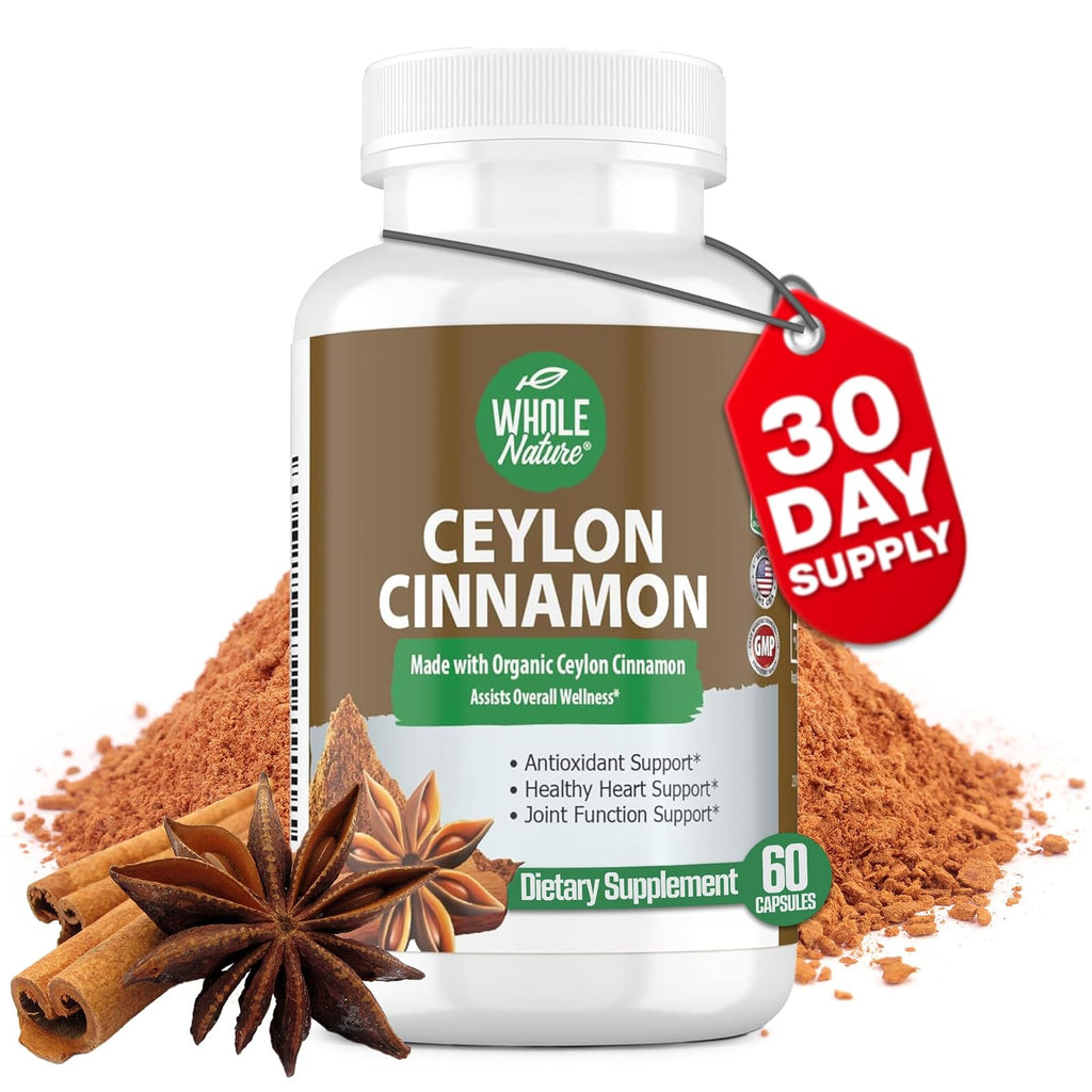Whole Nature cinnamon capsules for wellness