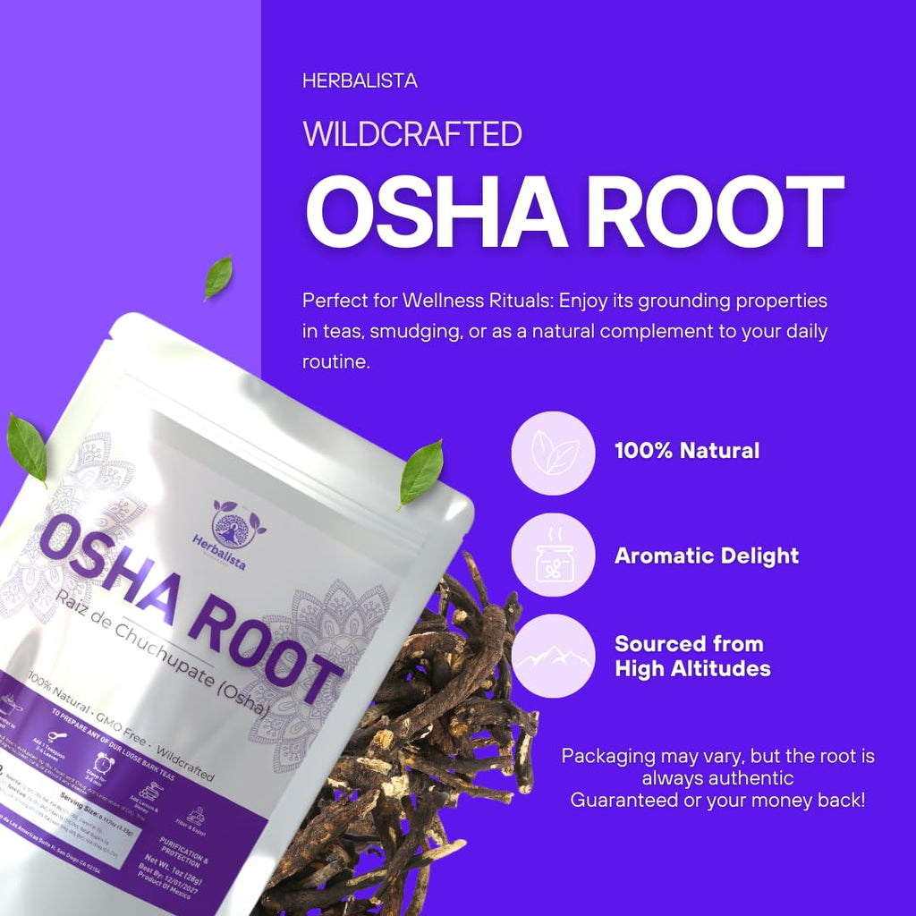 Whole Osha root for tea brewing
