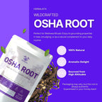 Whole Osha root for tea brewing