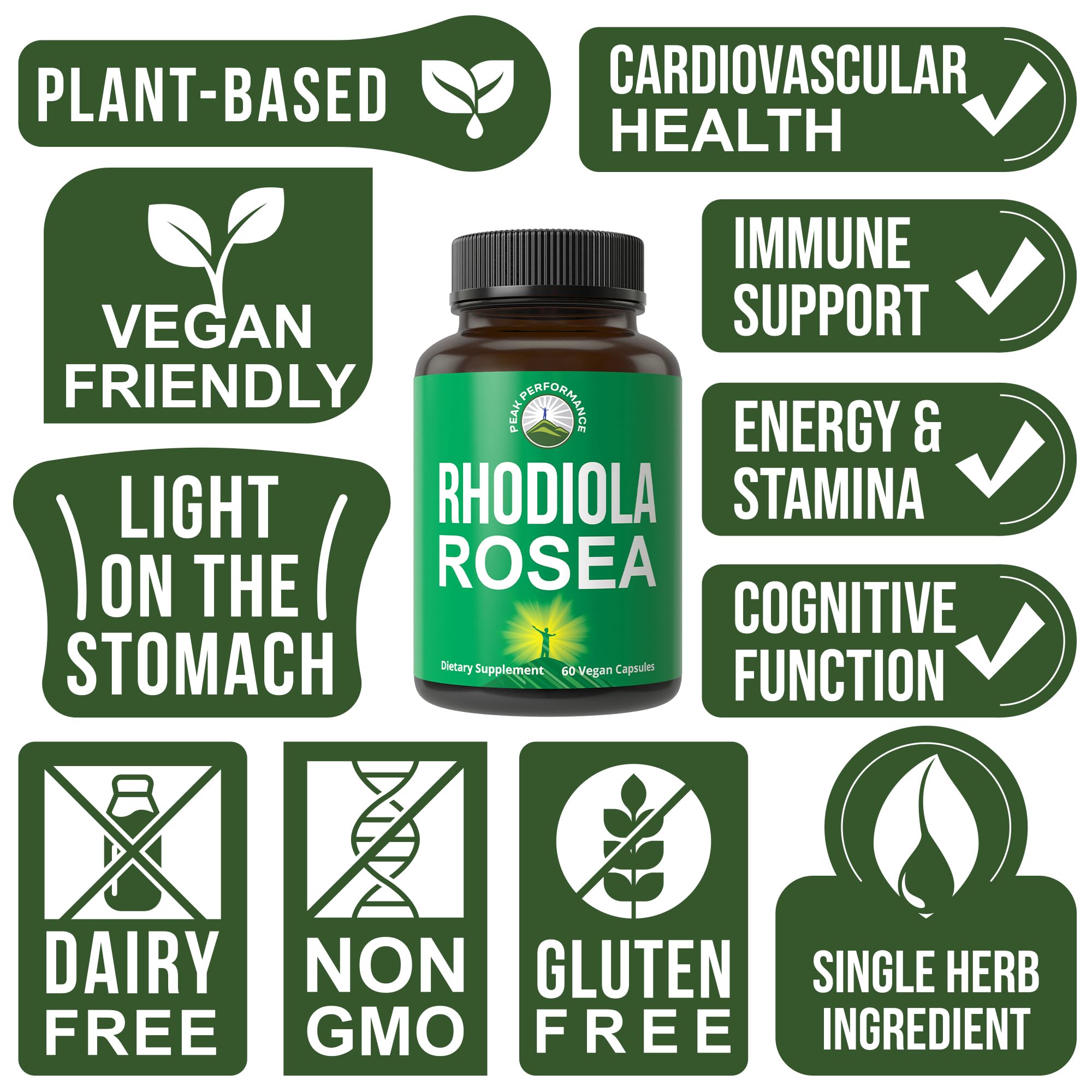 whole root Rhodiola Rosea benefits