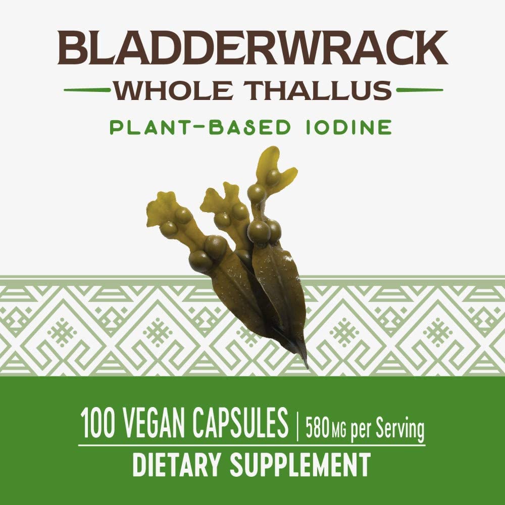 Whole thallus bladderwrack for thyroid support