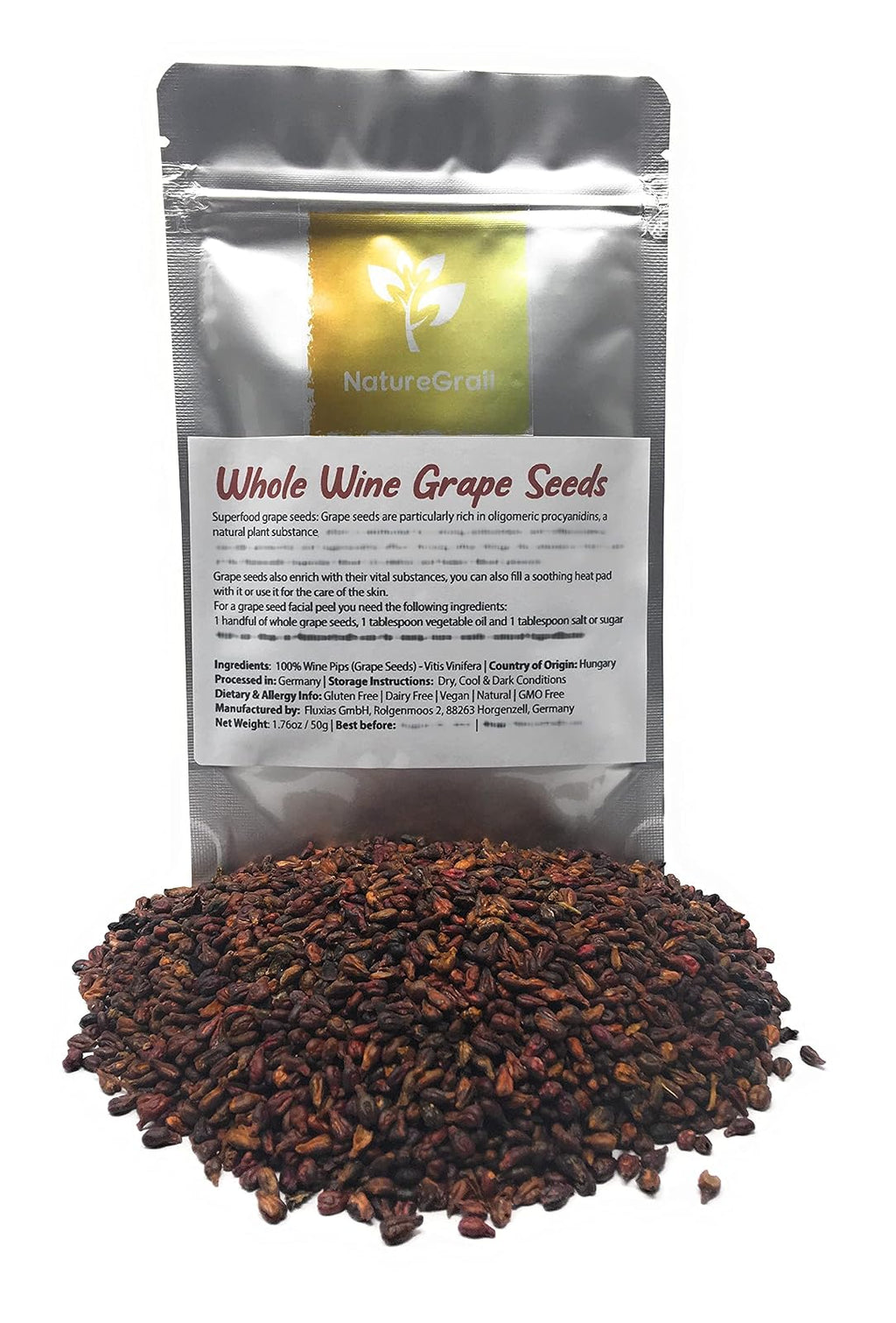 whole wine grape seeds for health