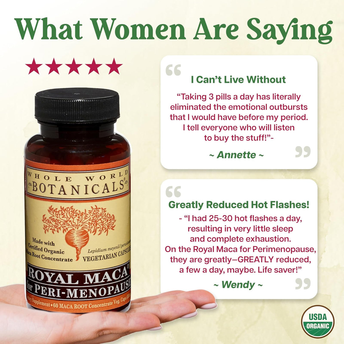 Whole World Botanicals menopause support