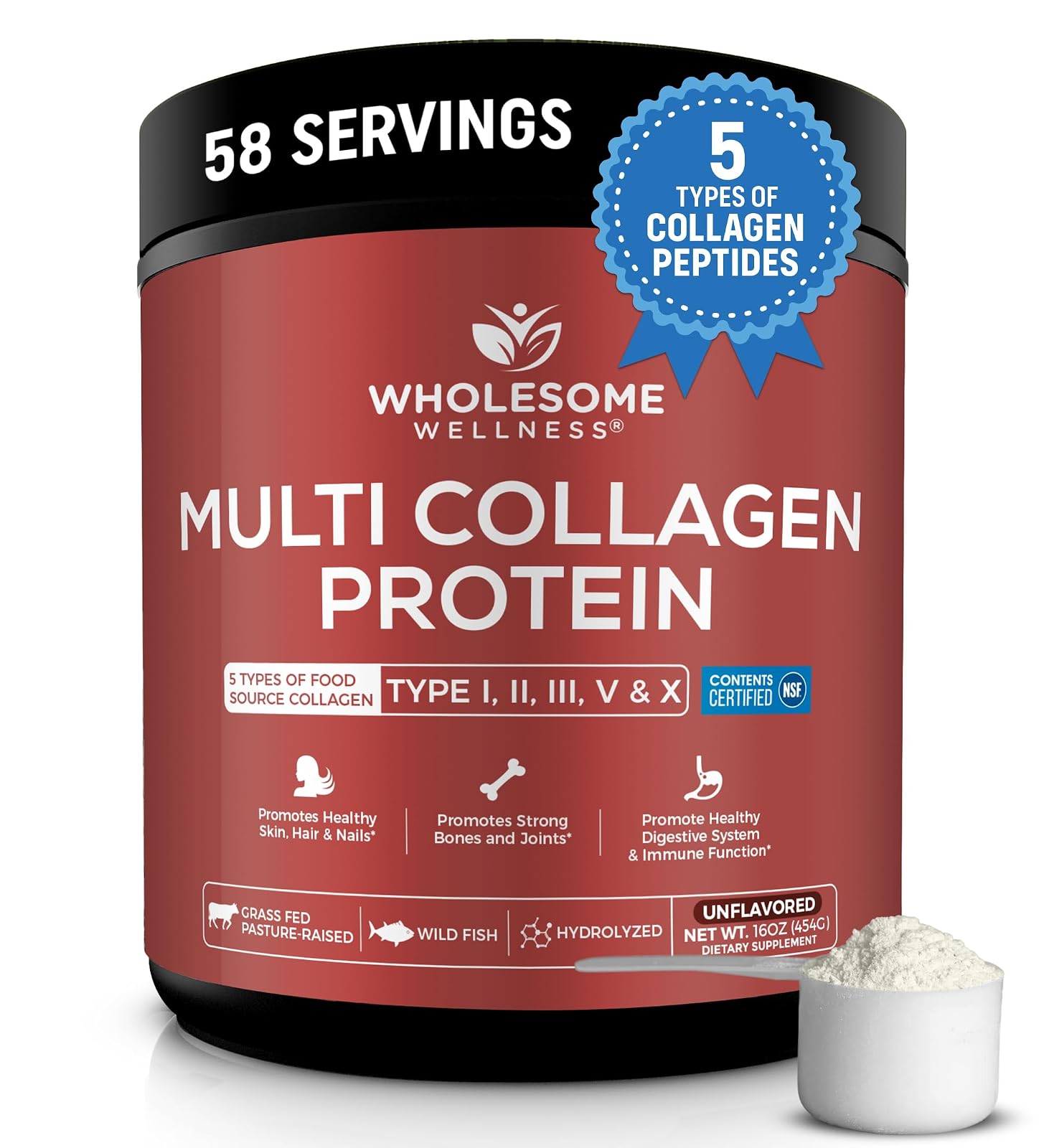 wholesome wellness multi collagen peptides