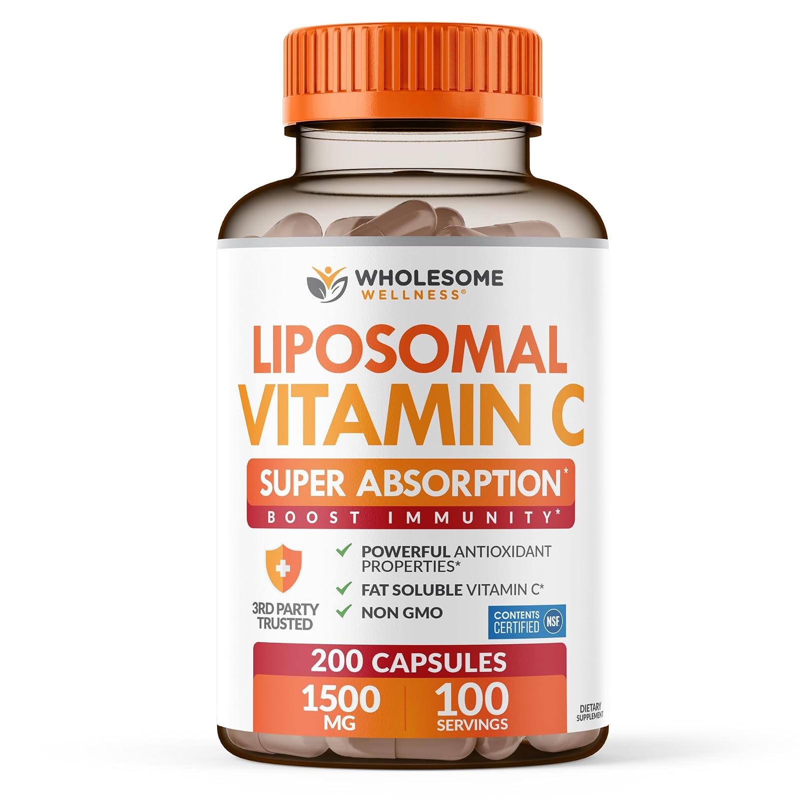 wholesome wellness vitamin c capsules