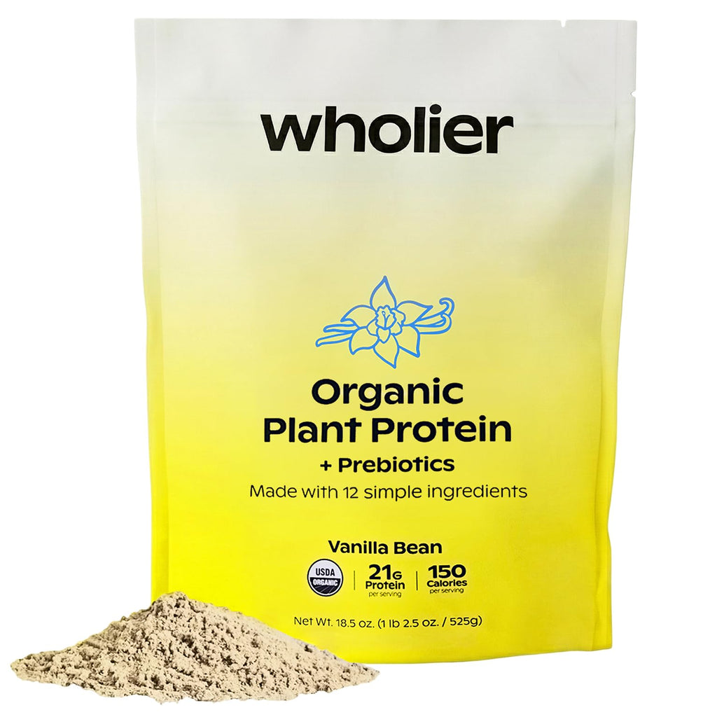 Wholier vanilla plant protein powder