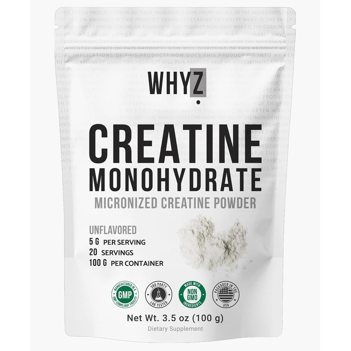 WHYZ creatine monohydrate powder benefits