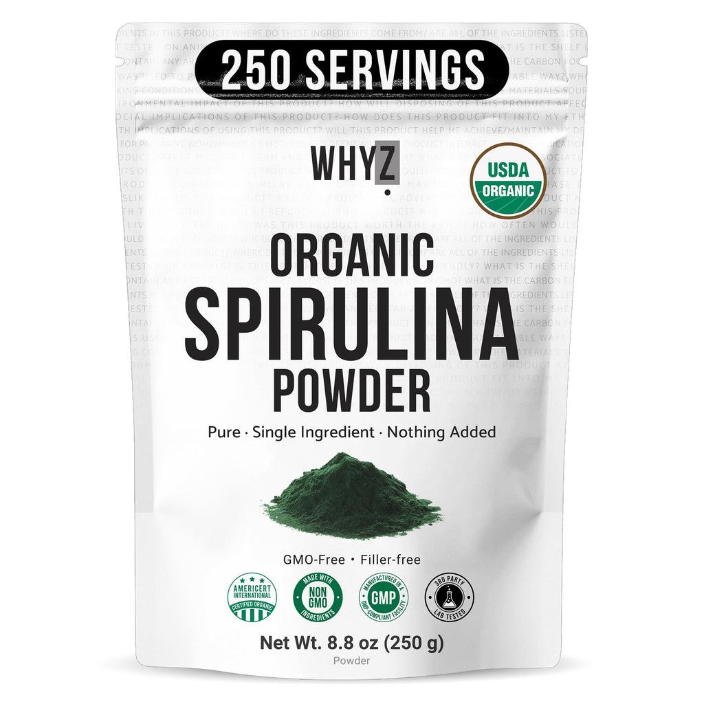 WHYZ organic spirulina powder benefits