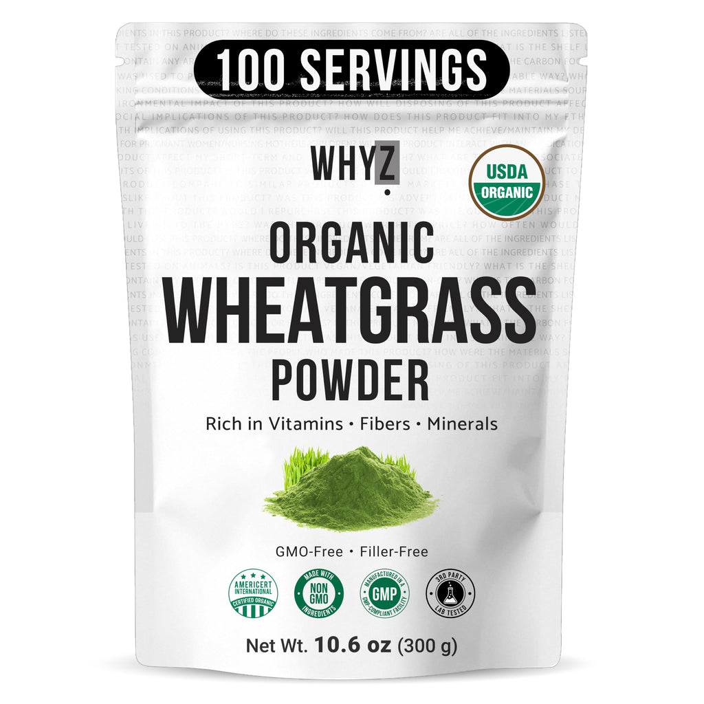 WHYZ organic wheat grass powder