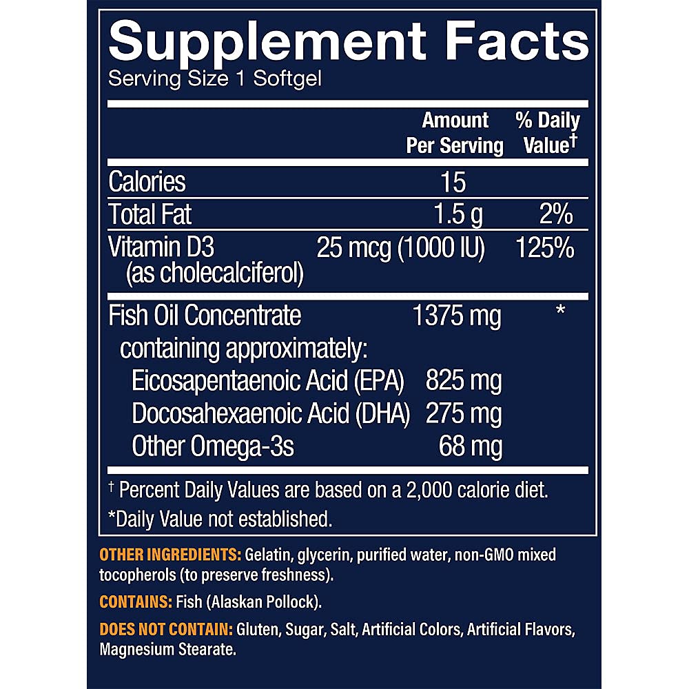 Wild Alaskan fish oil with DHA and EPA