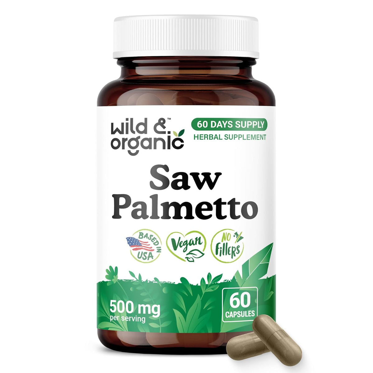 wild and organic saw palmetto capsules