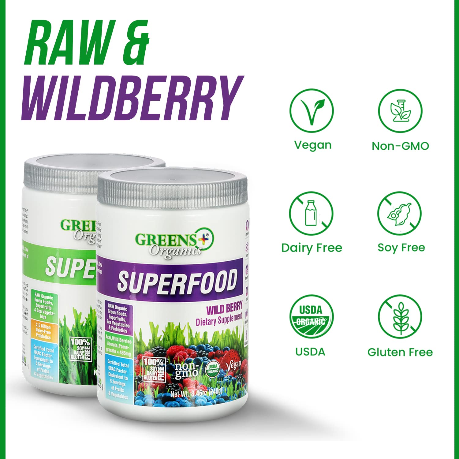 Wild Berry flavour superfood mix