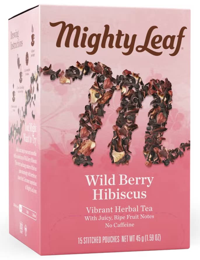 wild berry hibiscus herbal tea pouches