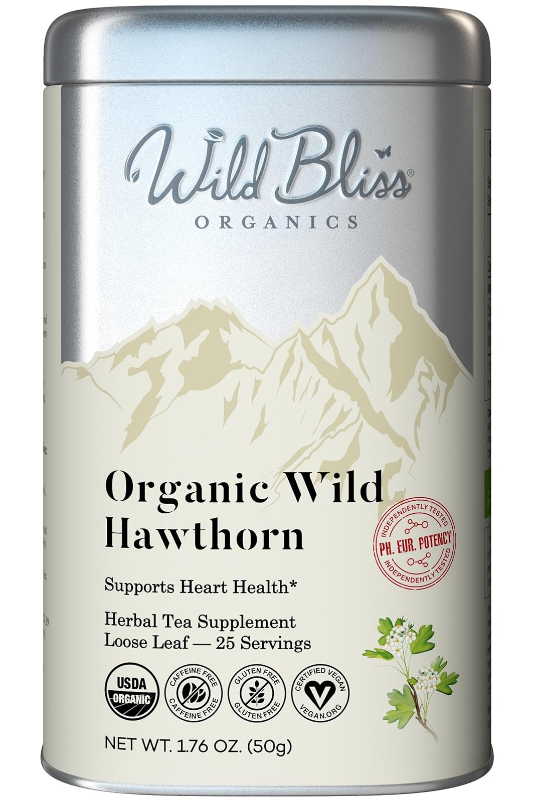 Wild Bliss organic hawthorn tea