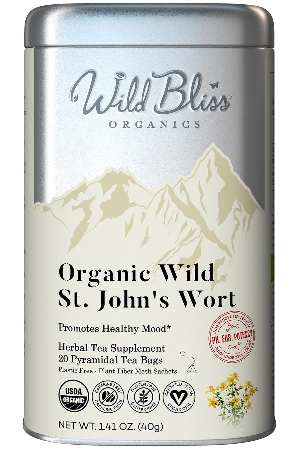 Wild Bliss St Johns Wort herbal tea