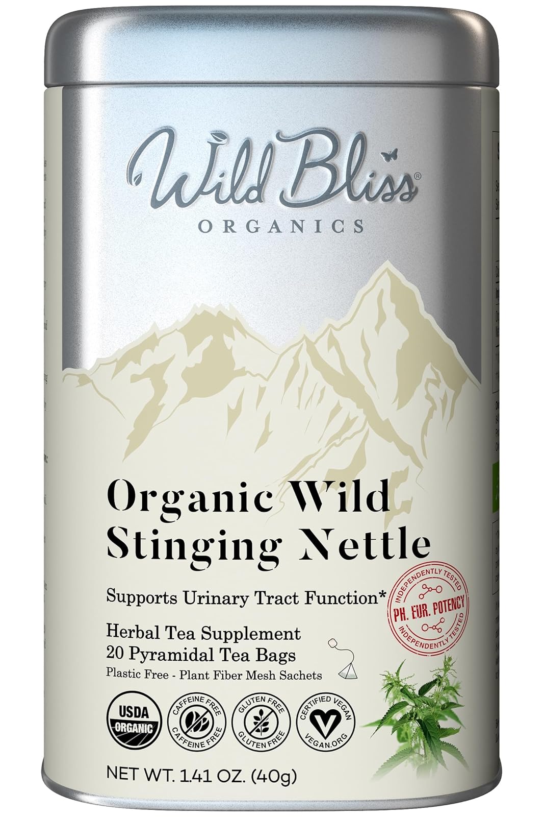 Wild Bliss stinging nettle leaf tea