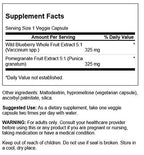 Wild blueberry and pomegranate capsules