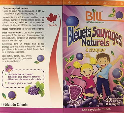 wild blueberry flavor chewable vitamins