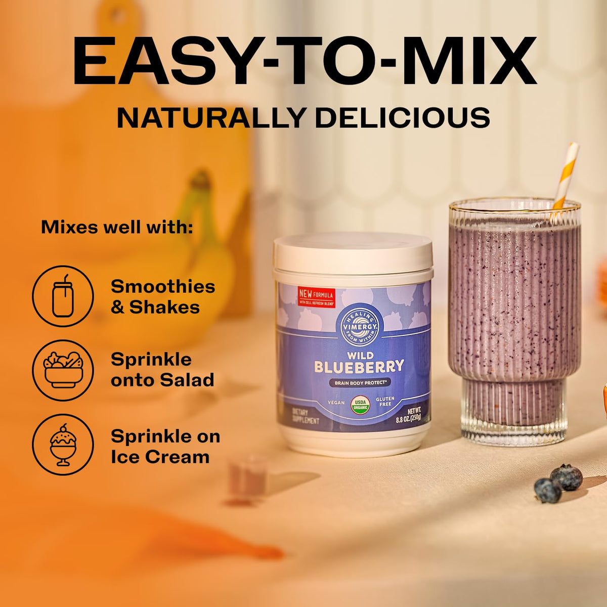 wild blueberry powder for healthy recipes