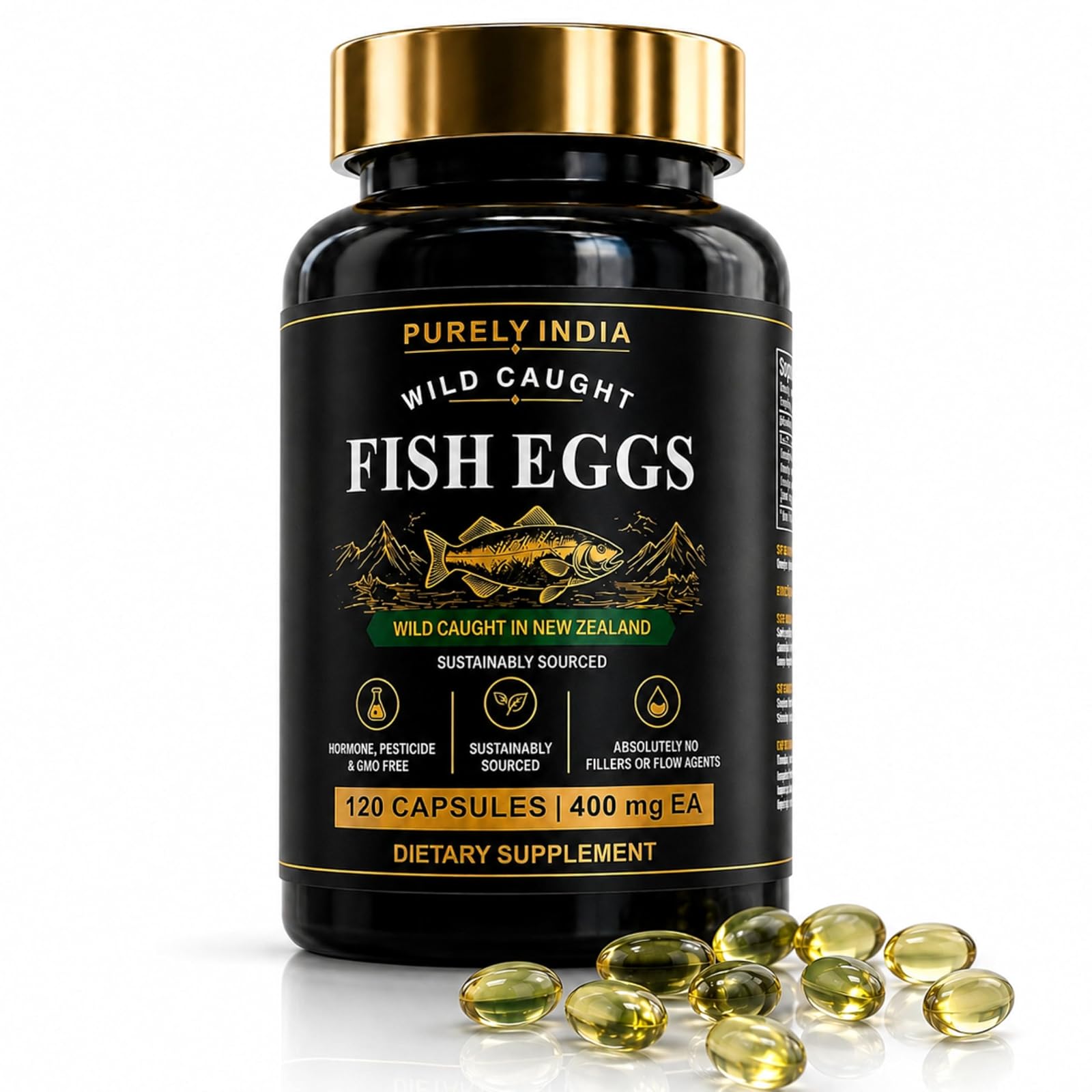 wild caught fish eggs capsules
