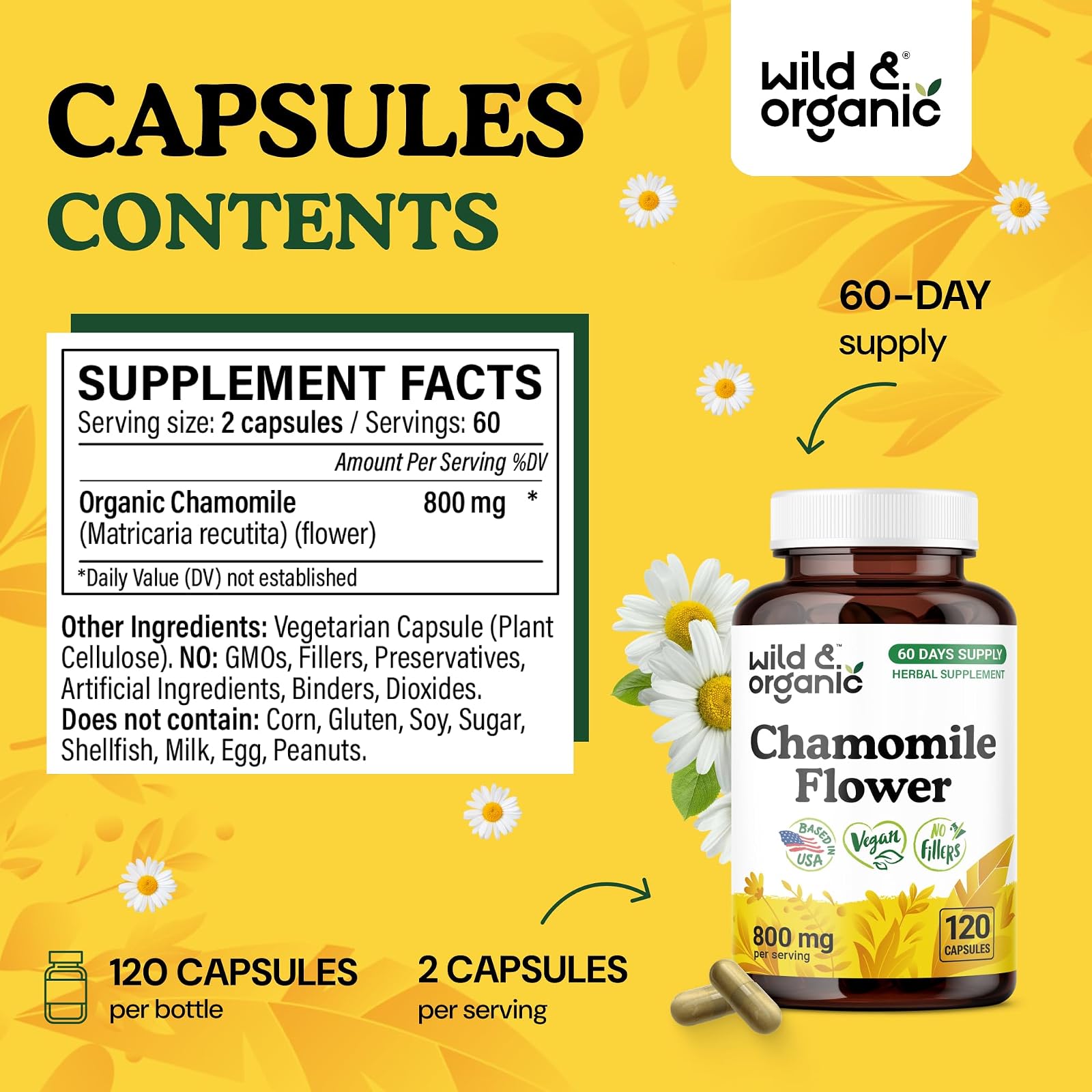 wild chamomile herbal infusion