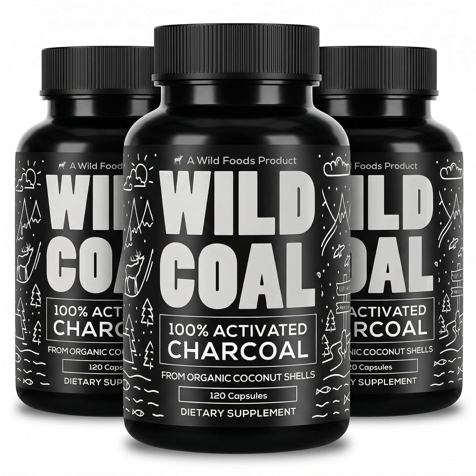 Wild Foods activated charcoal capsules