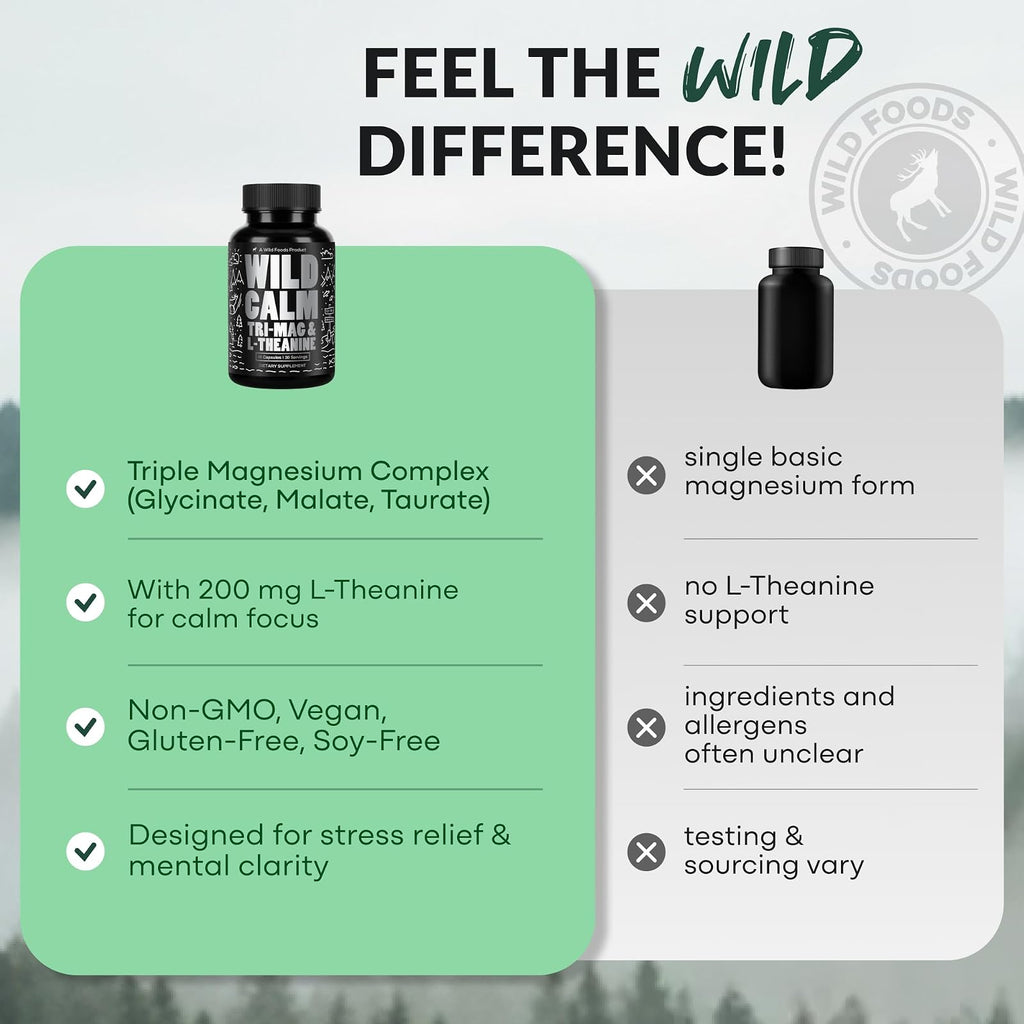 Wild Foods magnesium for stress relief