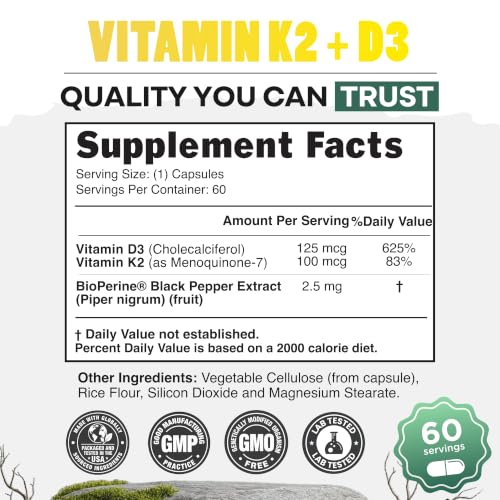 Wild Foods vitamin D3 K2 benefits