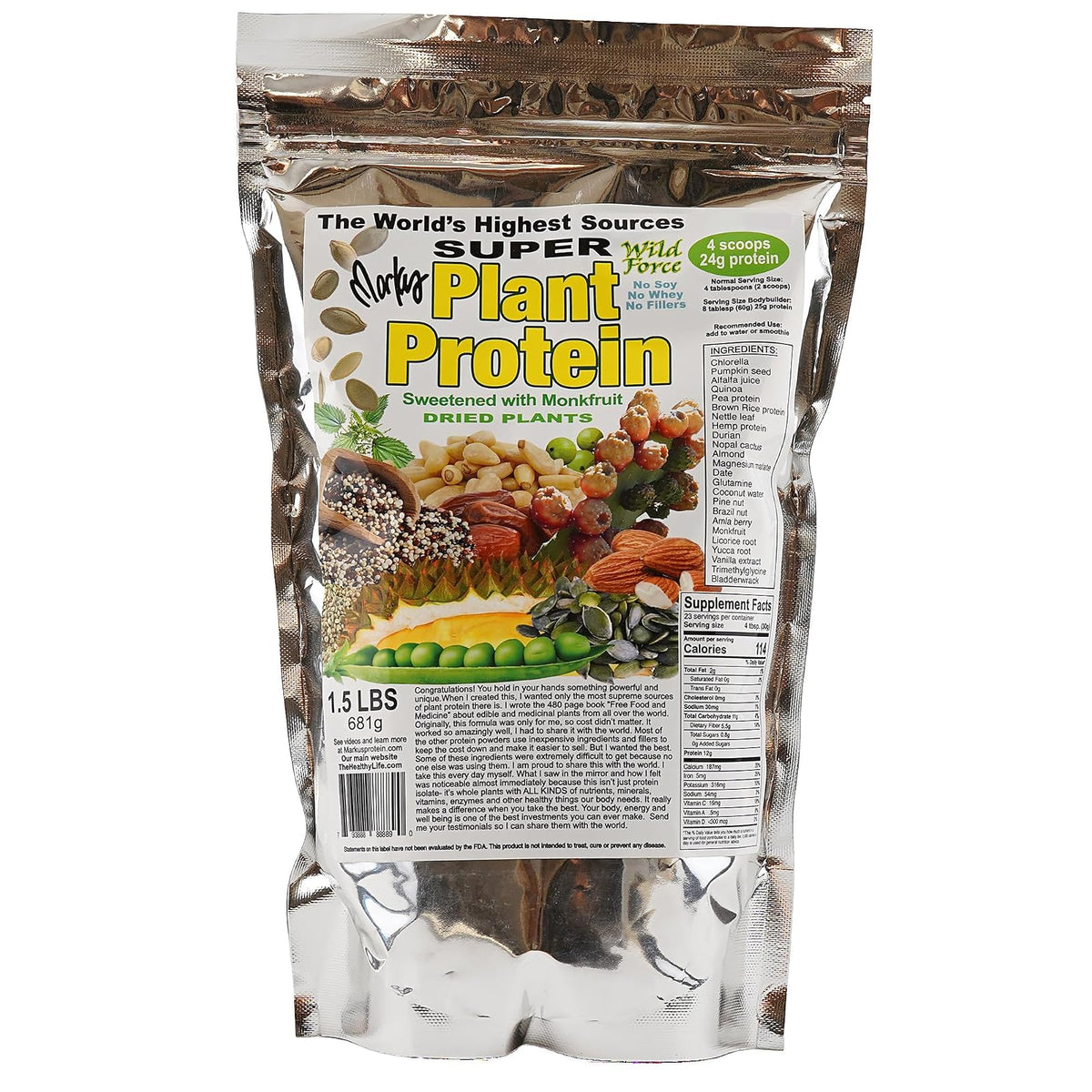 Wild Force raw vegan protein powder