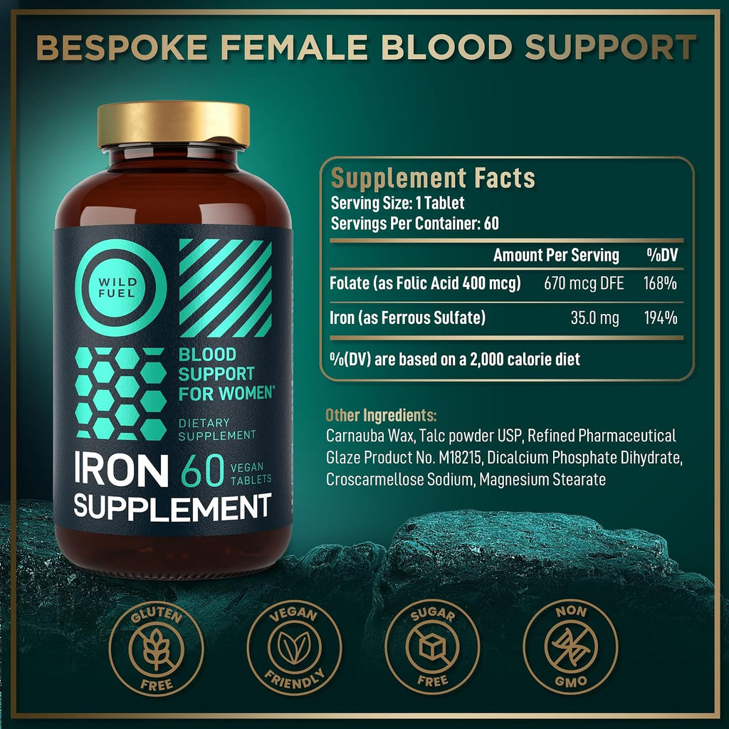 WILD FUEL iron tablets for vegans