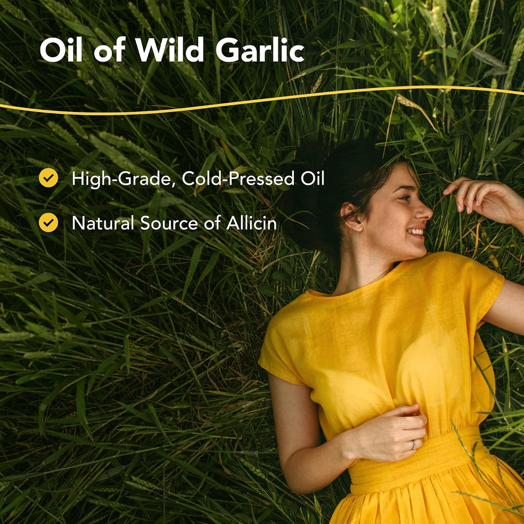 Wild garlic oil for cooking