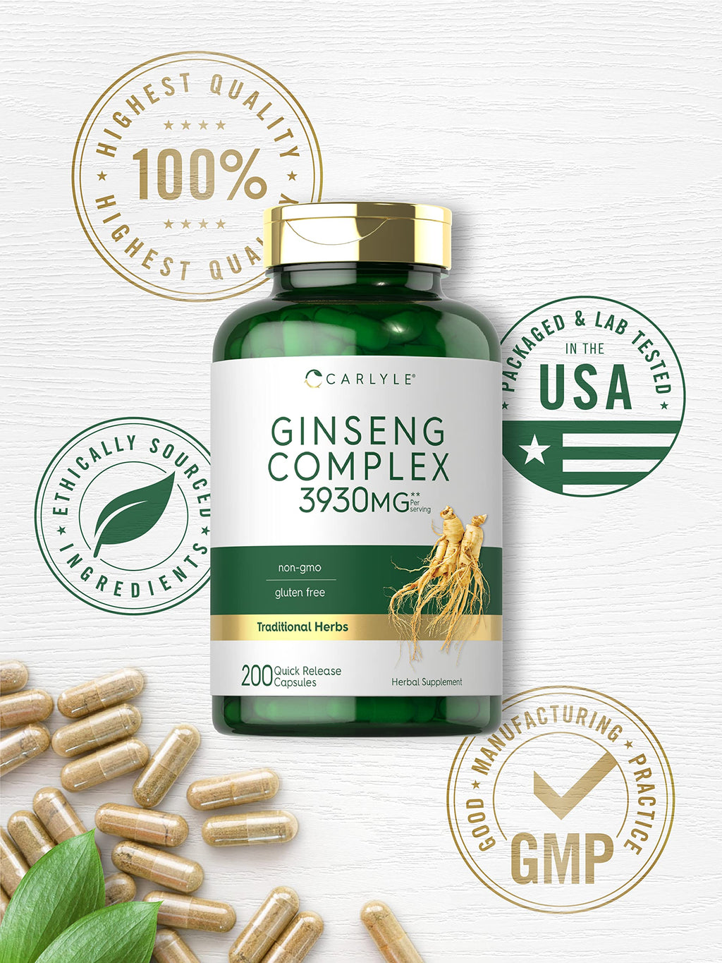 Wild ginseng extract for enhanced focus