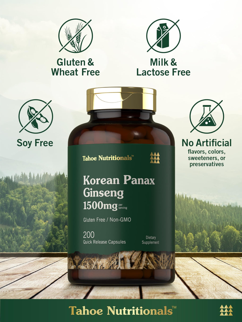Wild ginseng extract for immune support