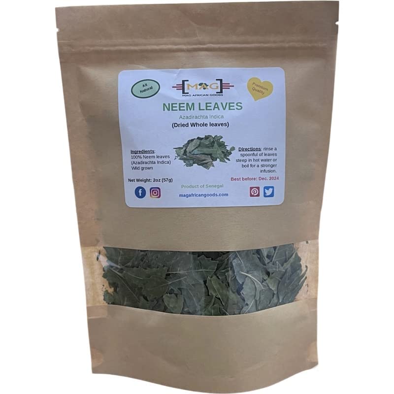 wild grown neem leaves for skin health