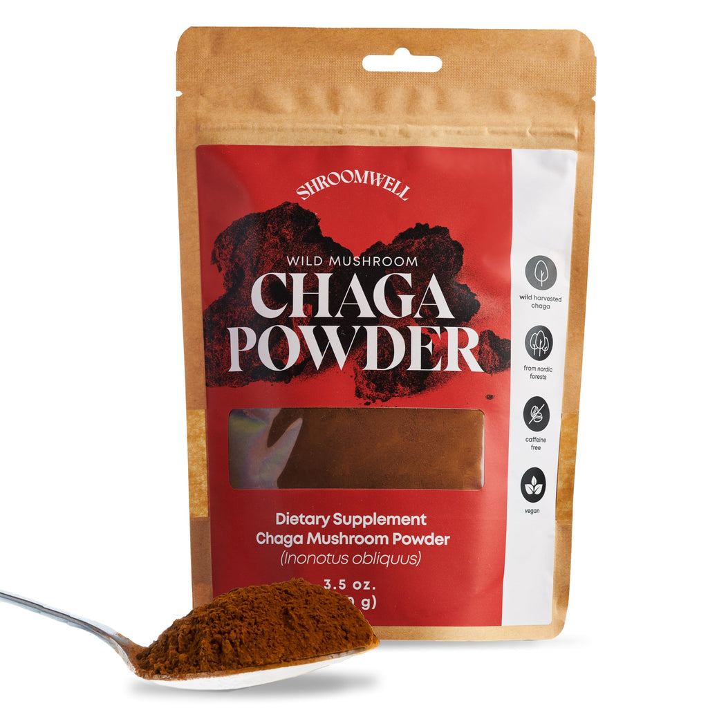 wild harvested chaga mushroom powder