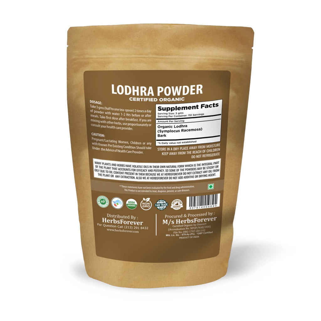 Wild harvested Lodhra bark benefits