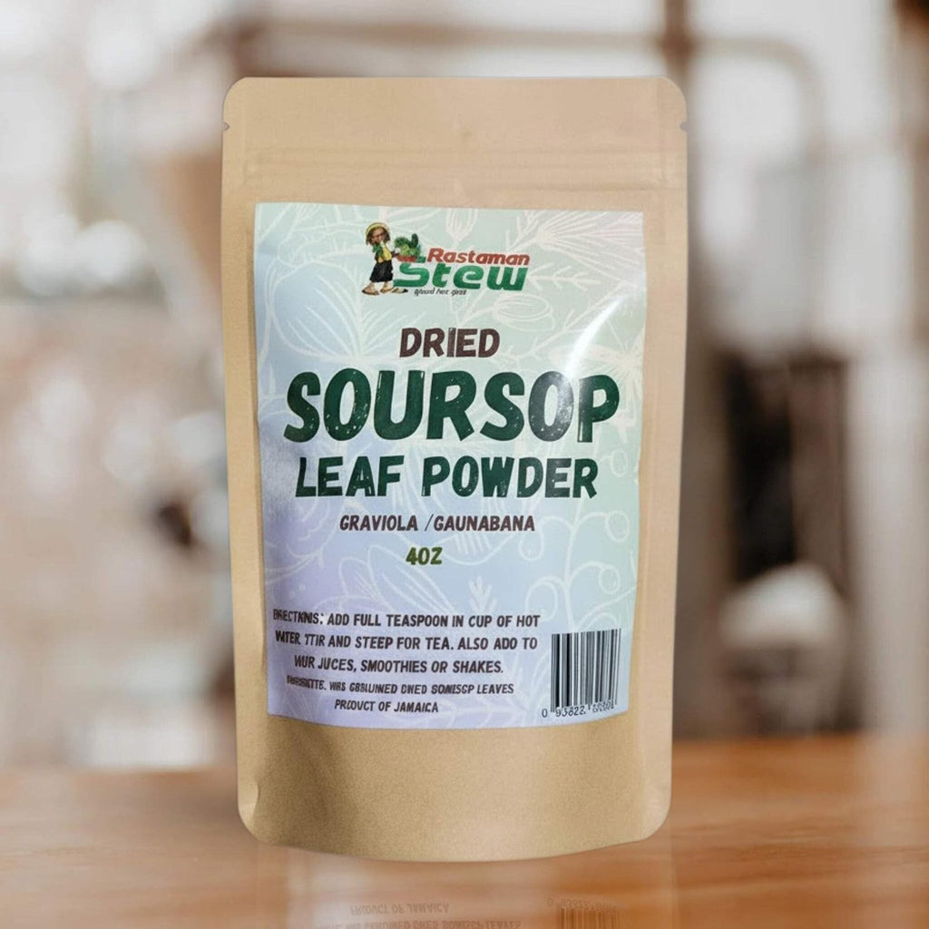 wild harvested soursop leaf powder