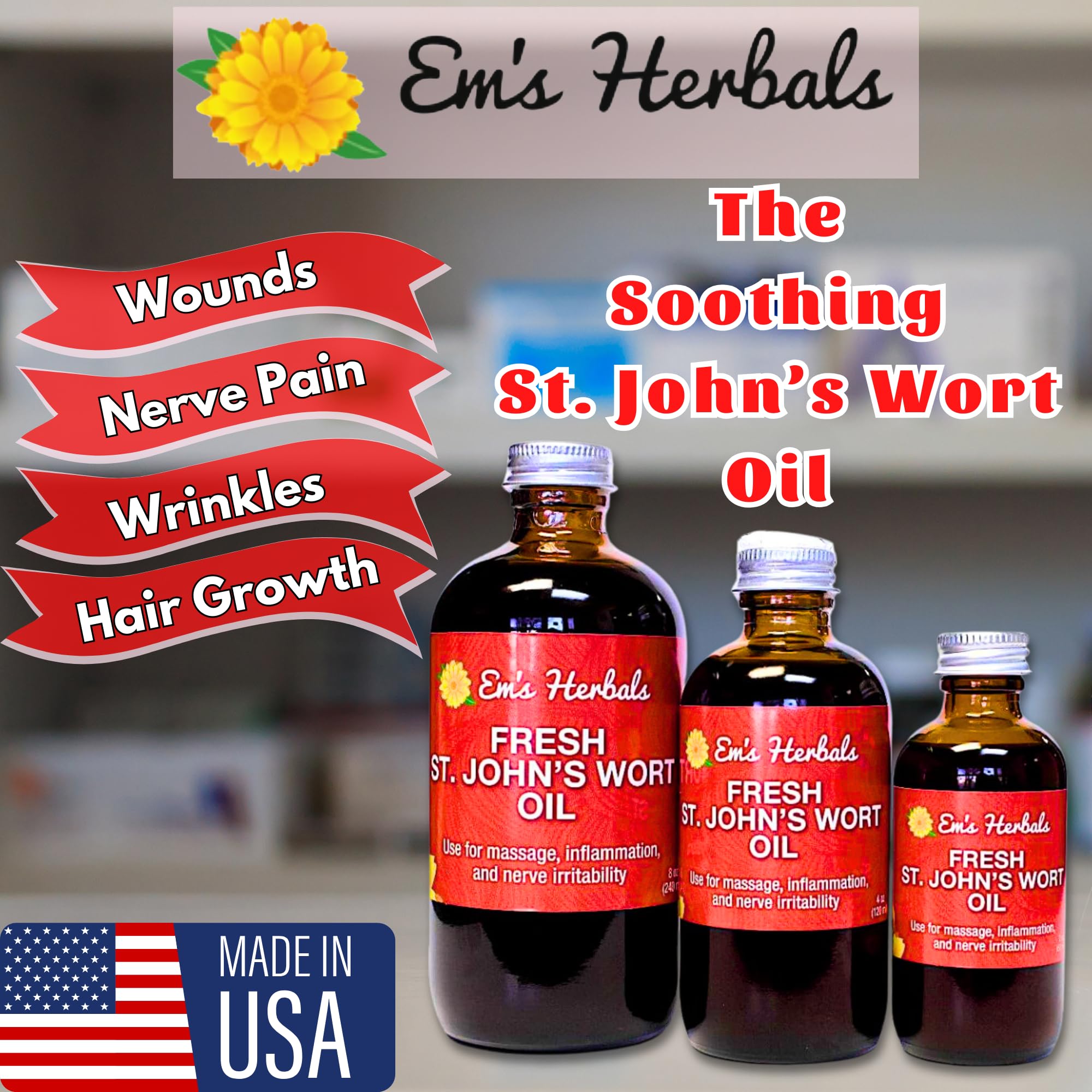 wild harvested st. john's wort oil