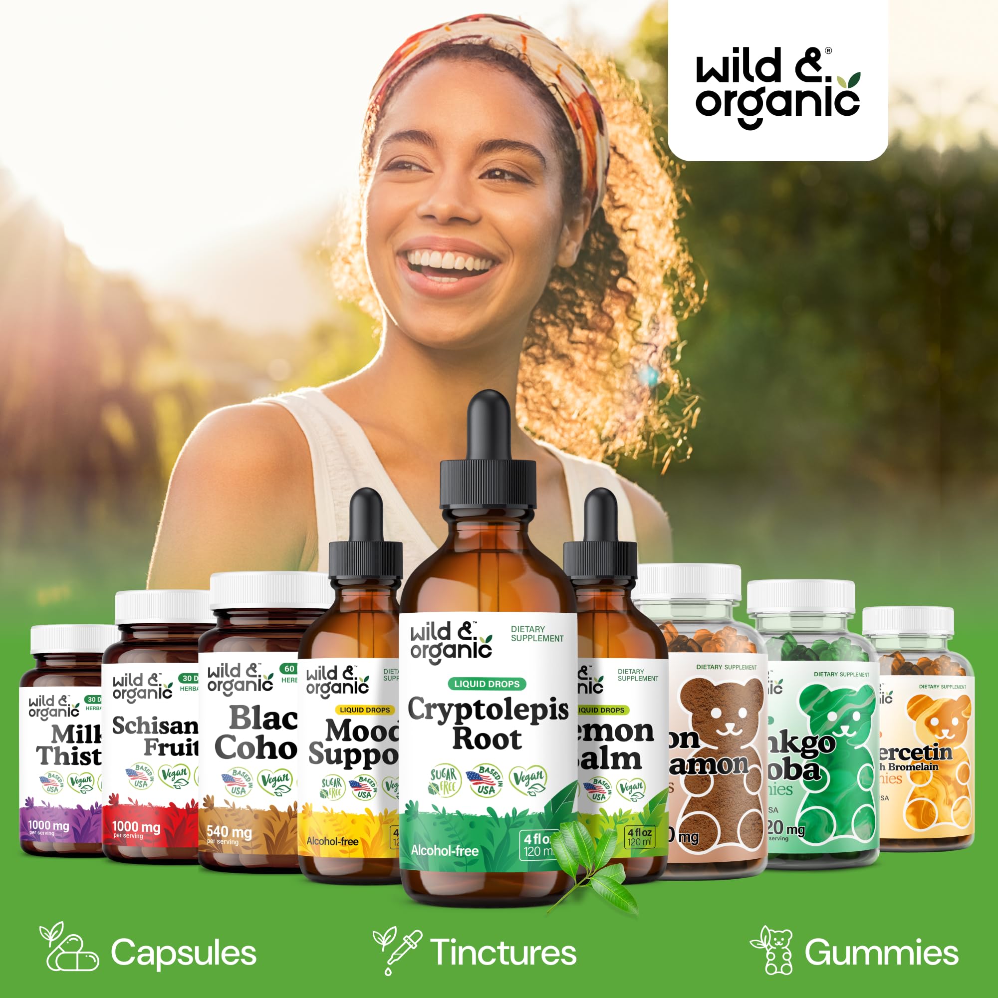 Wild & herbal supplements for detoxification
