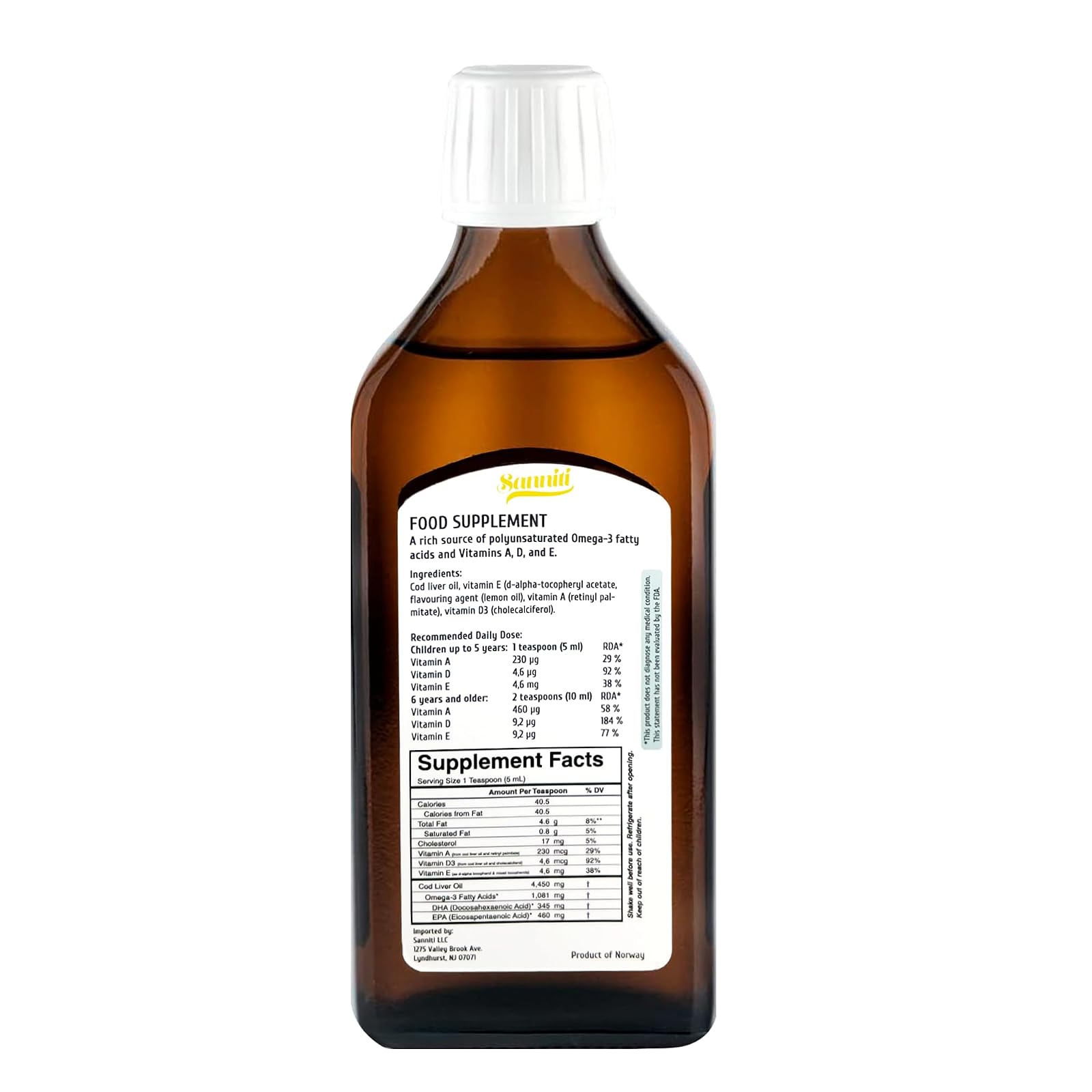 wild lemon flavored cod liver oil