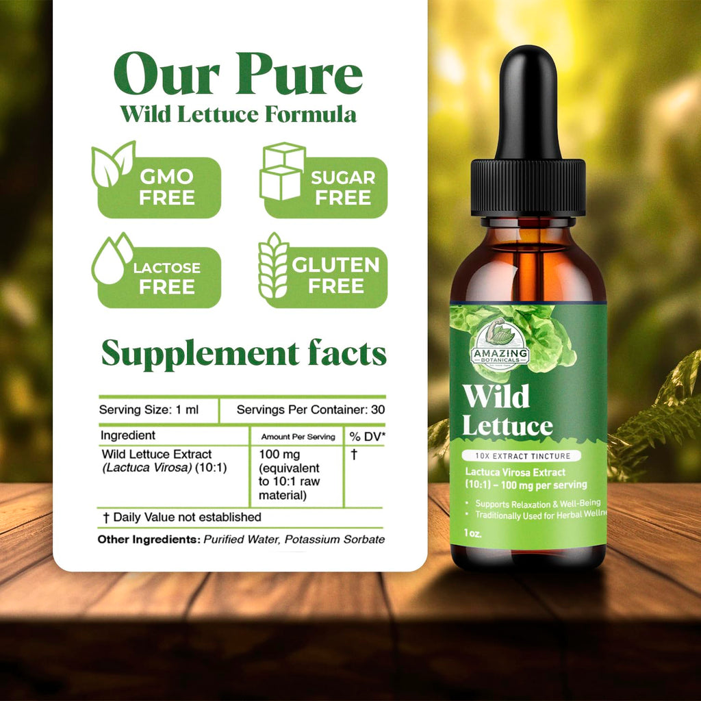 wild lettuce 10X extract benefits