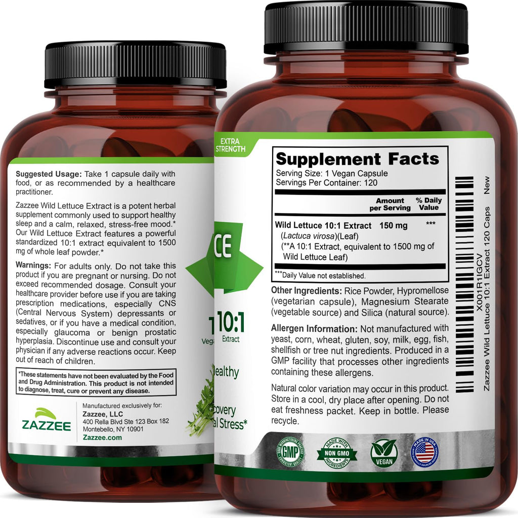 Wild lettuce extract for emotional balance