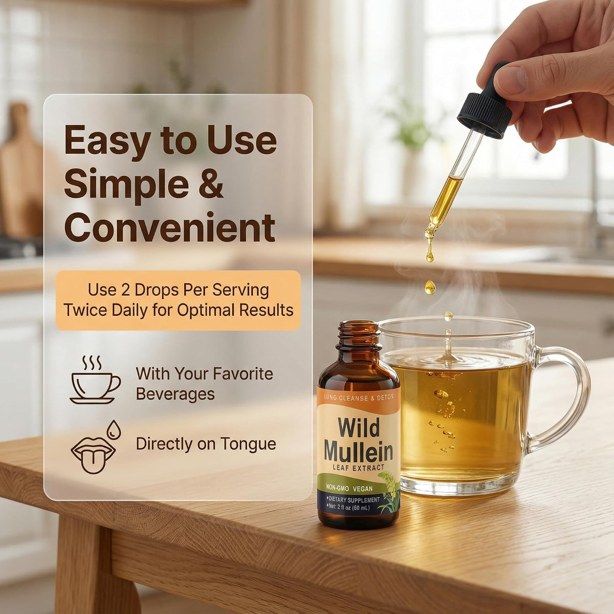 Wild Mullein Drops soothing properties