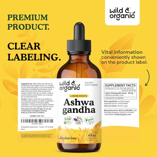 Wild & Organic Ashwagandha for overall wellness