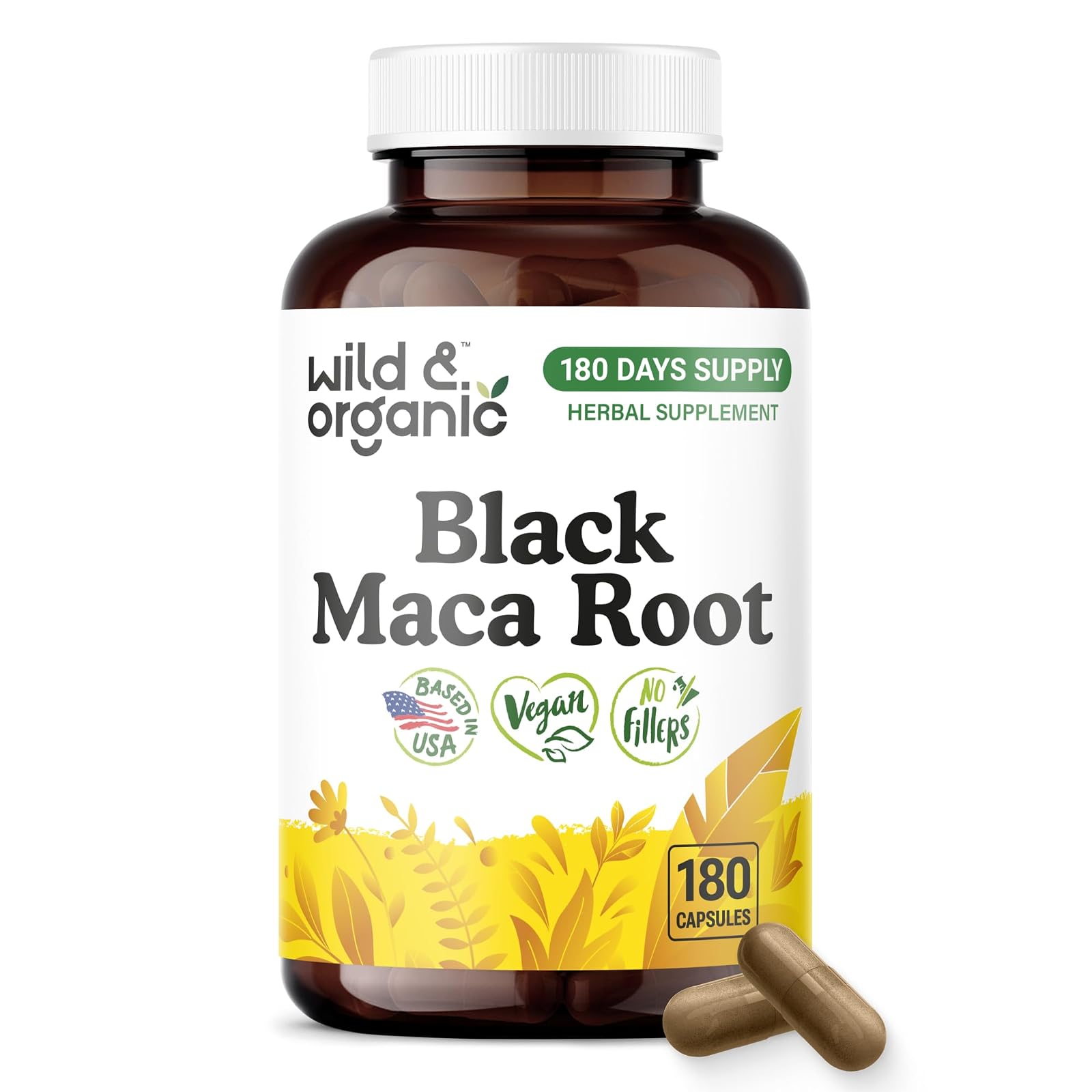 Wild & Organic Black Maca capsules