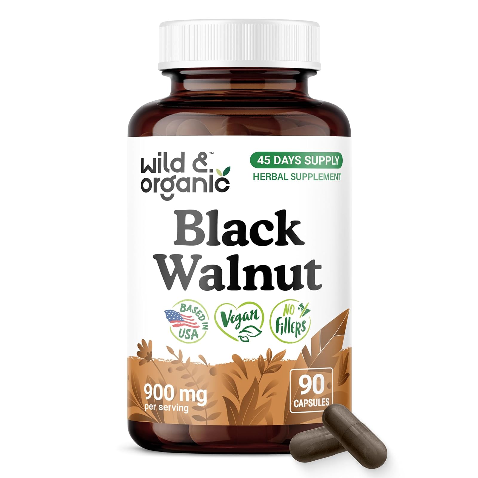 wild organic black walnut capsules