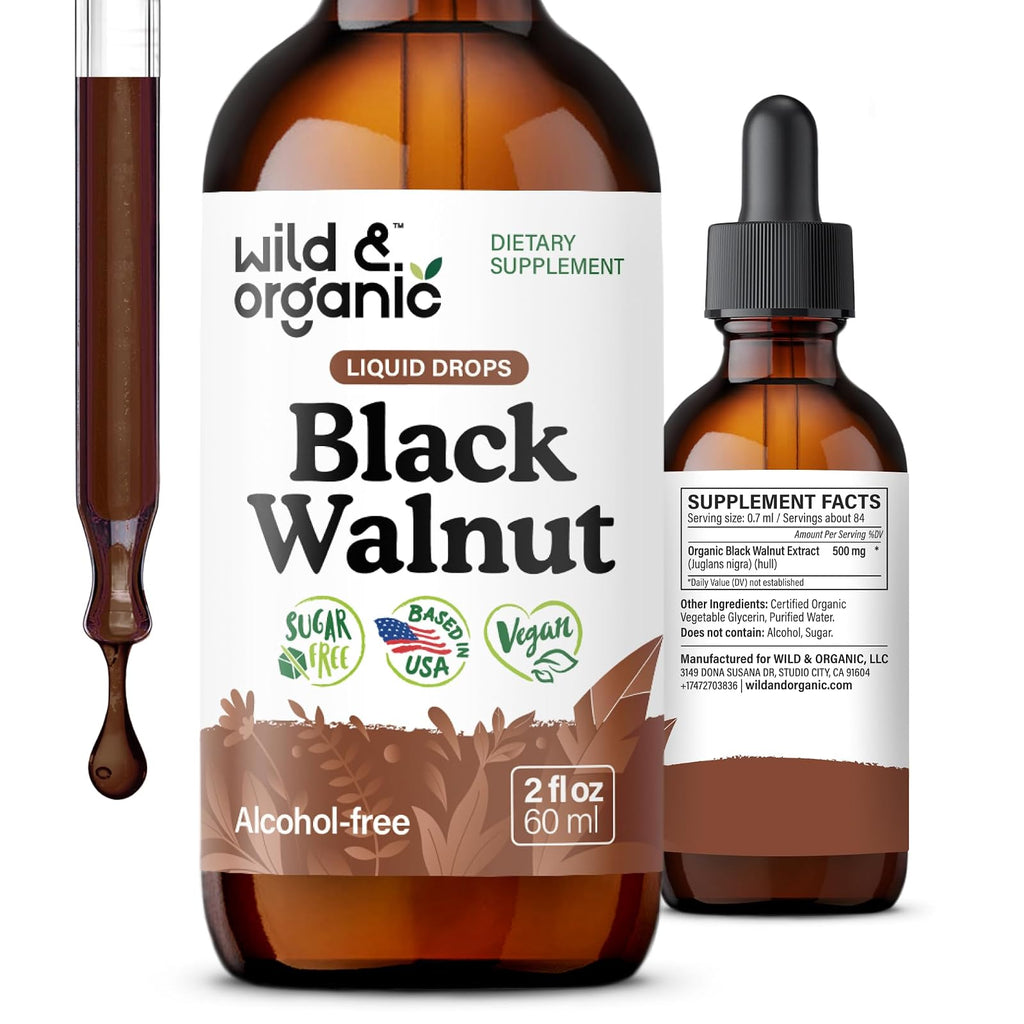 Wild & Organic black walnut tincture detox