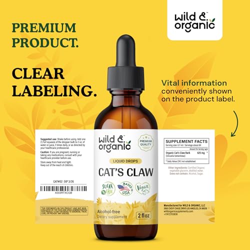 Wild & Organic Cats Claw tincture