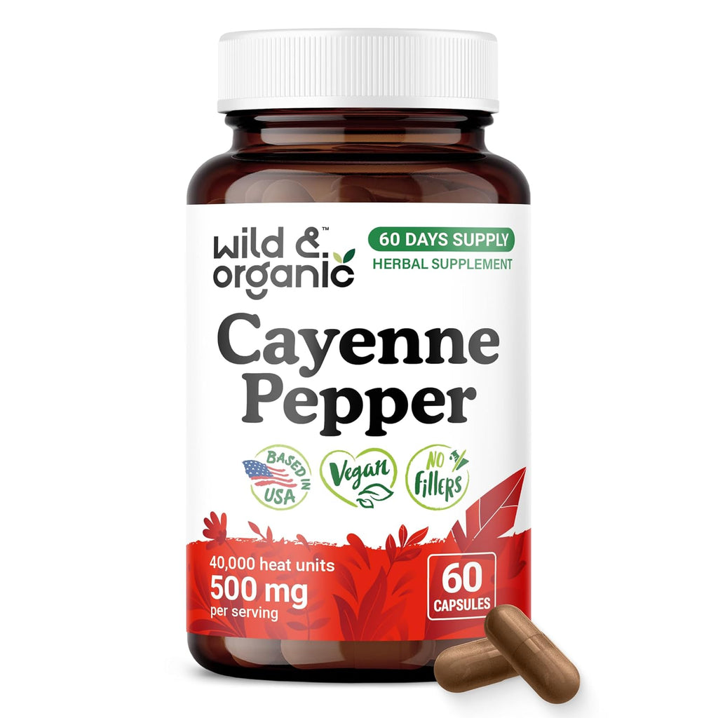 Wild & Organic cayenne pepper capsules